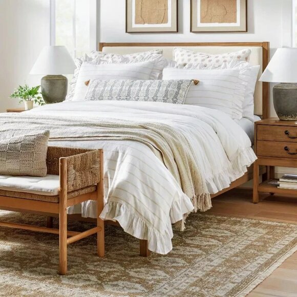 Threshold | Bedding | King Yarn Dye Striped Duvet Sham Set | Poshmark